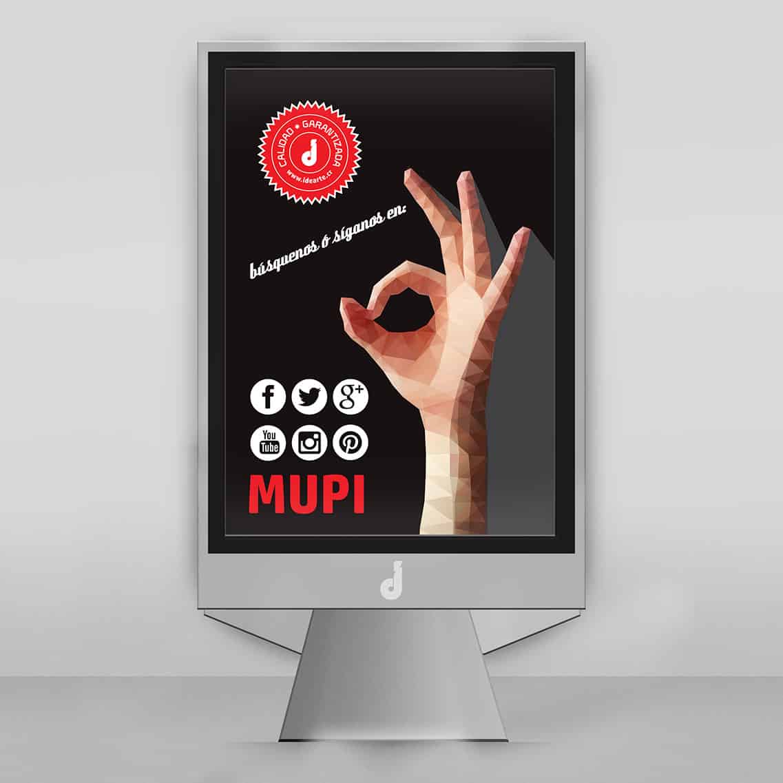 Rótulo Mupi - idearte S&C